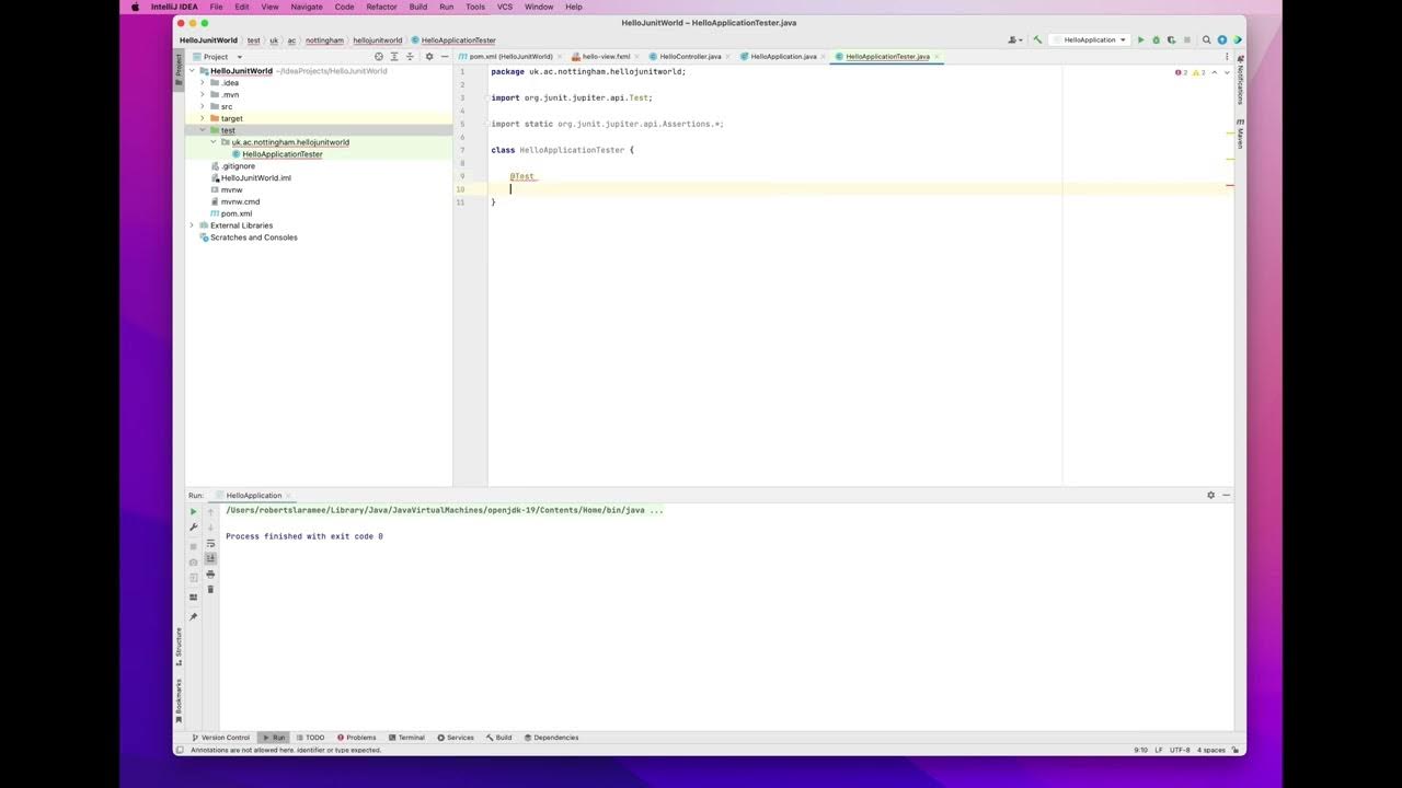 Setting Up JUnit for a JavaFX Project in IntelliJ from Scratch (Screencapture demo with ...