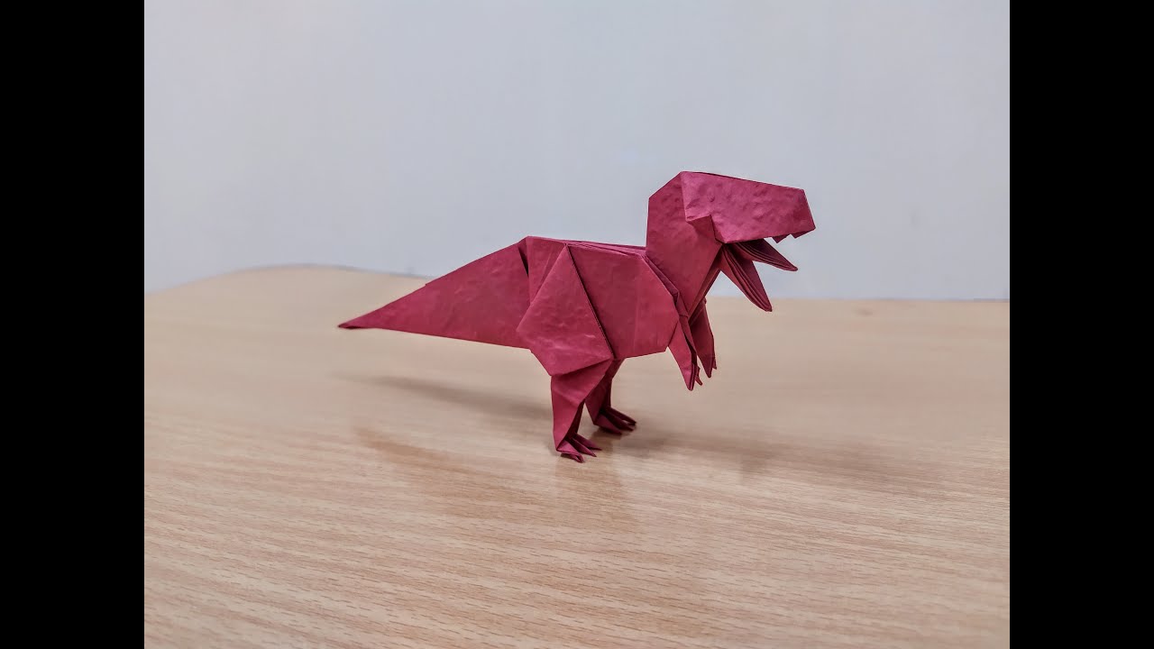 How To Fold Origami T-Rex | Origami Dinosaur T-Rex - Part 1 - YouTube