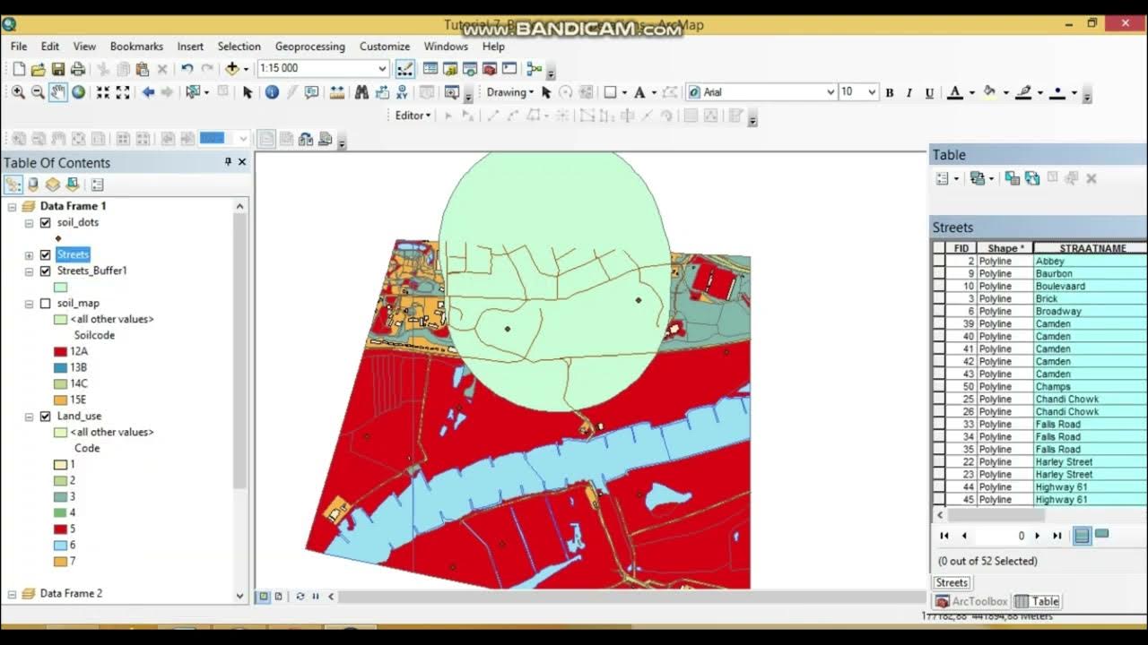 Tutorial:Vector operations- Buffer and multiple buffers (in ArcMap) - YouTube