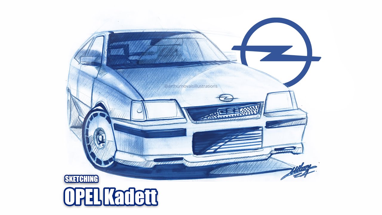 DRAWING | OPEL Kadett GSi ️ - YouTube