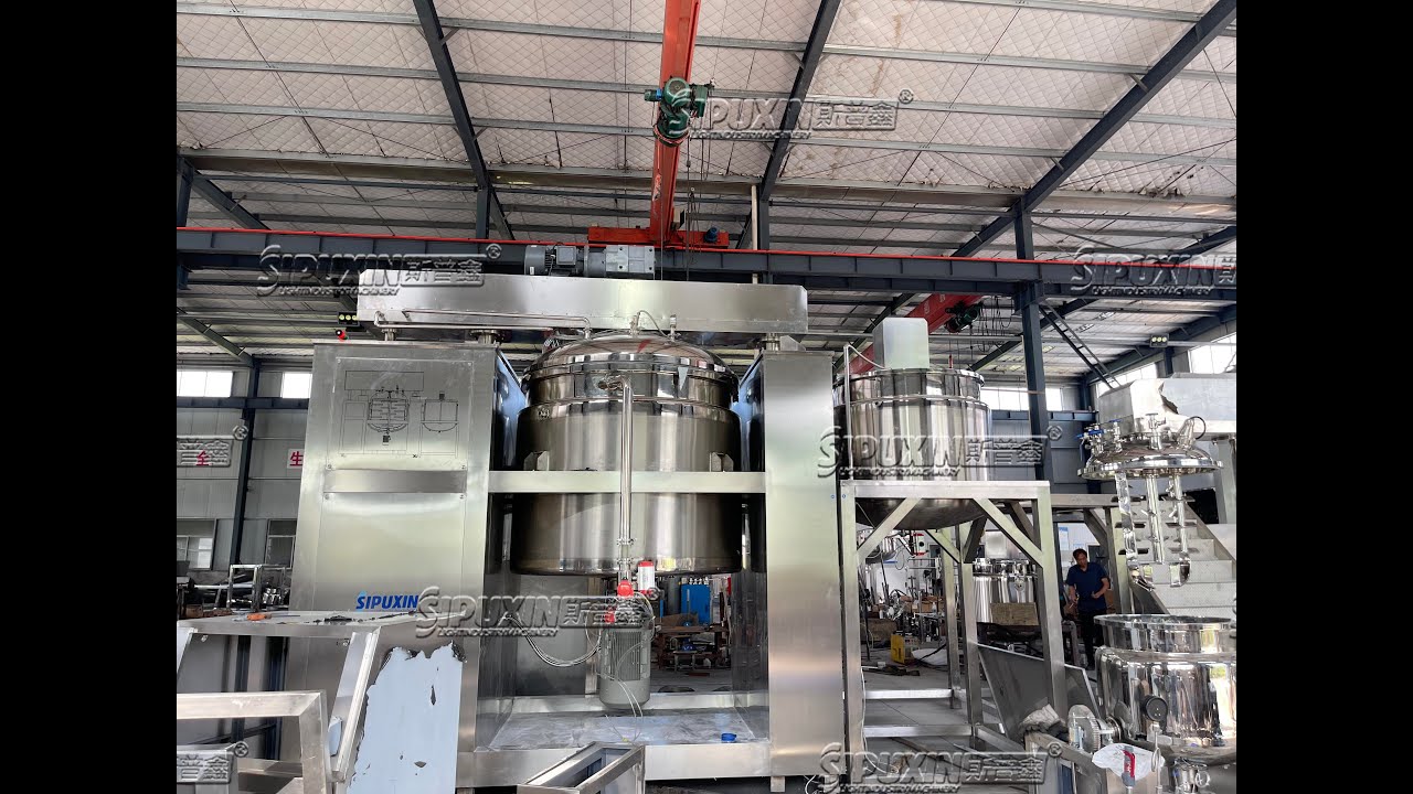 2500kg lifting vacuum homogenizing emulsifier 1500kg side cowl disc ...