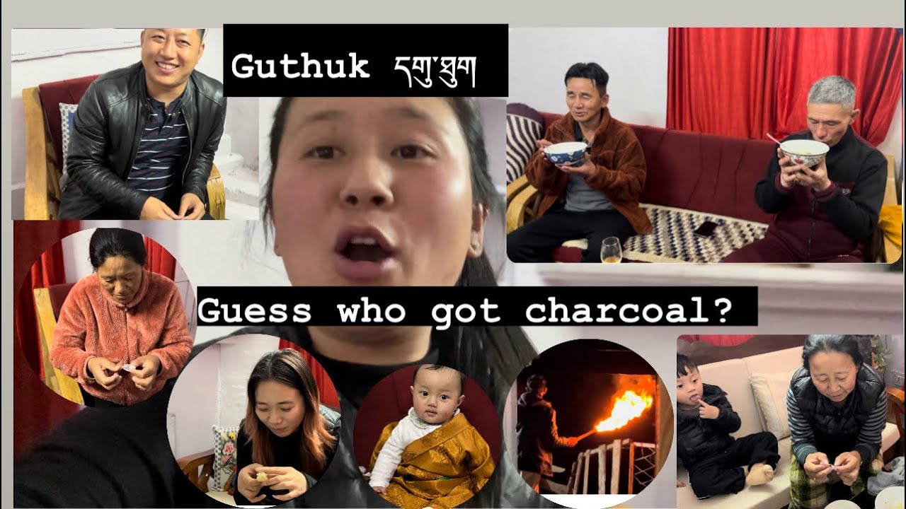 GUTHUK WITH FAMILY # Guess who got charcoal ? #tibetan #tibetanvlogger ...