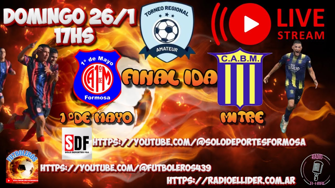 1º De Mayo vs. Mitre-Final-Partido de Ida - YouTube