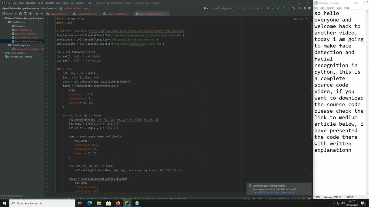 Real-Time Face Recognition Project In Python - ASMR Programming - YouTube