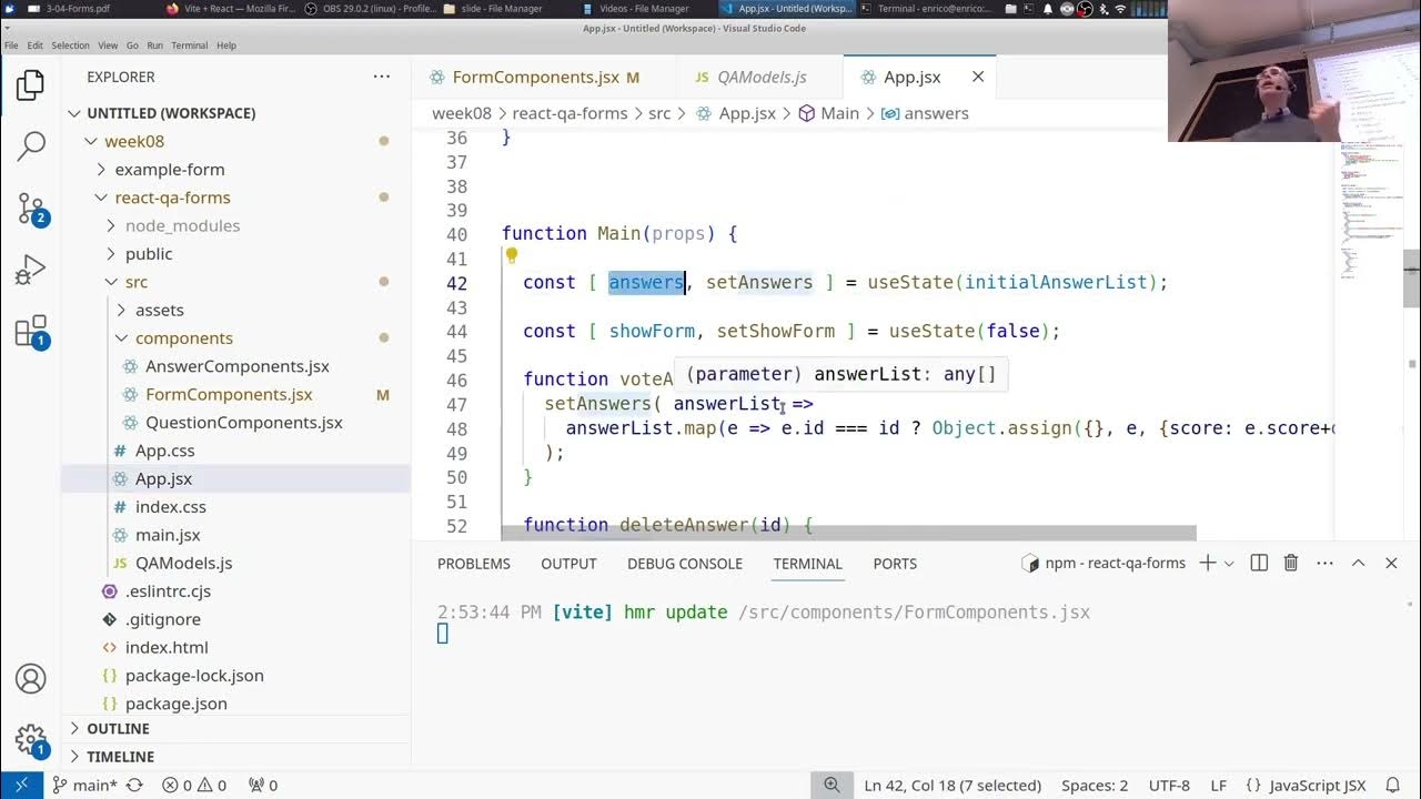 WA-2024-L26: React forms example - YouTube
