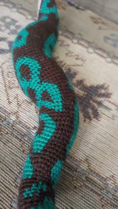 Amigurumi crochet Snake ball python plush 🐍 - YouTube
