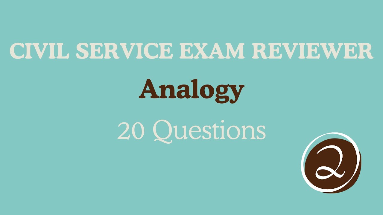 Civil Service Exam Reviewer 2026 | Analytical Ability | Analogy 2 | CSC ...