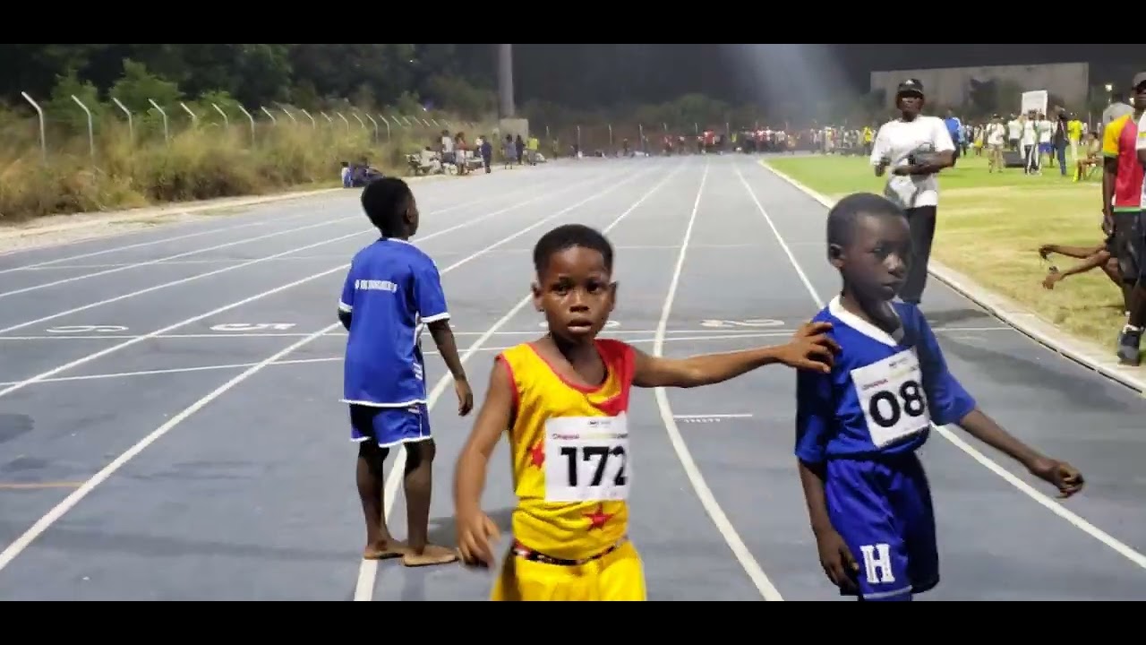 GHANA JUNIOR OLYMPICS RACE 100m - YouTube