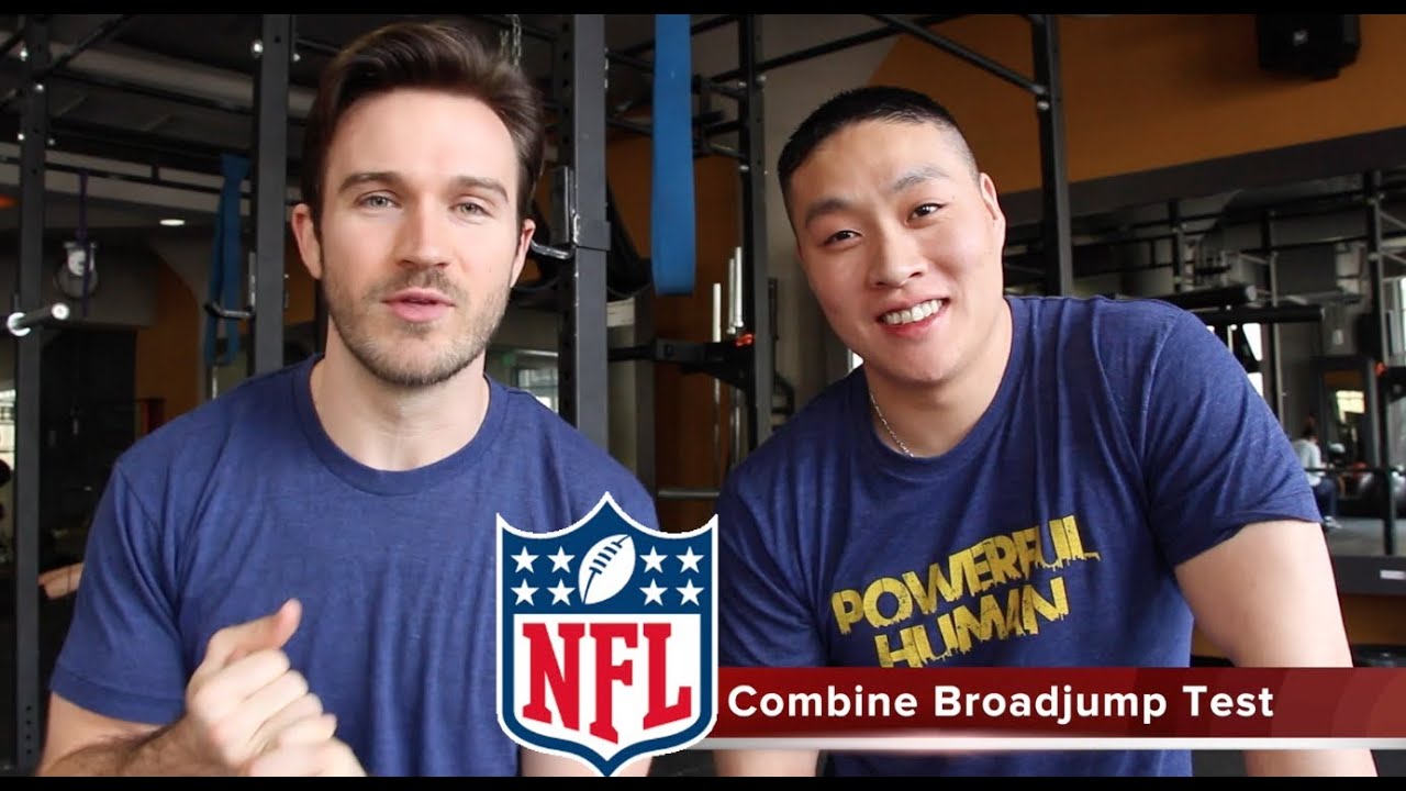 NFL Combine Broad Jump Test - YouTube