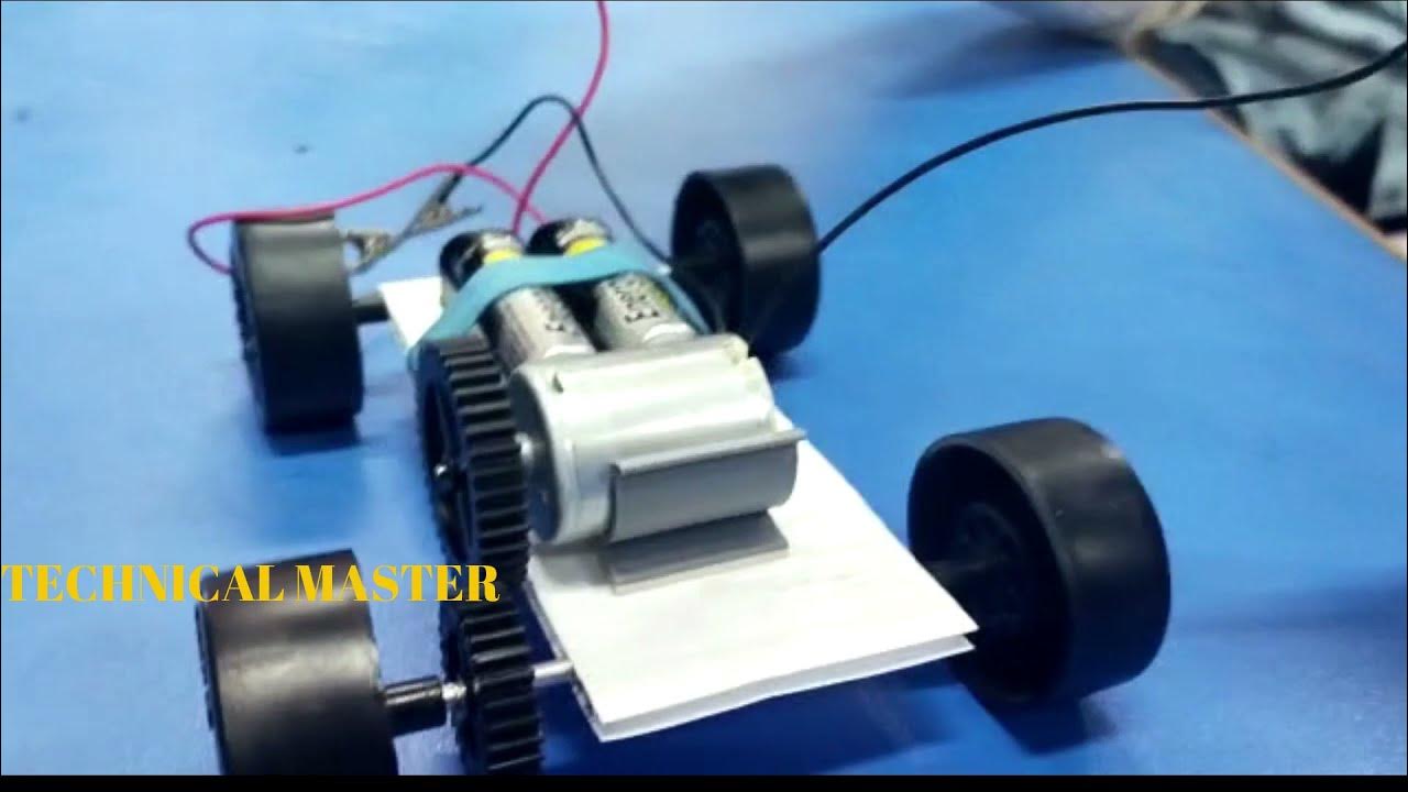 Toy Car Experiment in Lab in which parts are join and make a project. # ...