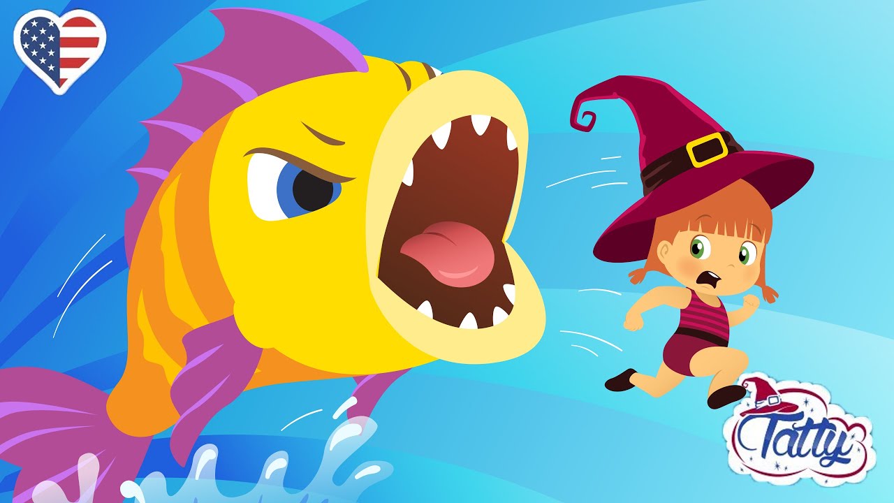 Giant FISH🐠Tatty and Misifu in the MAGIC POOL💦Cartoons for kids👶 - YouTube