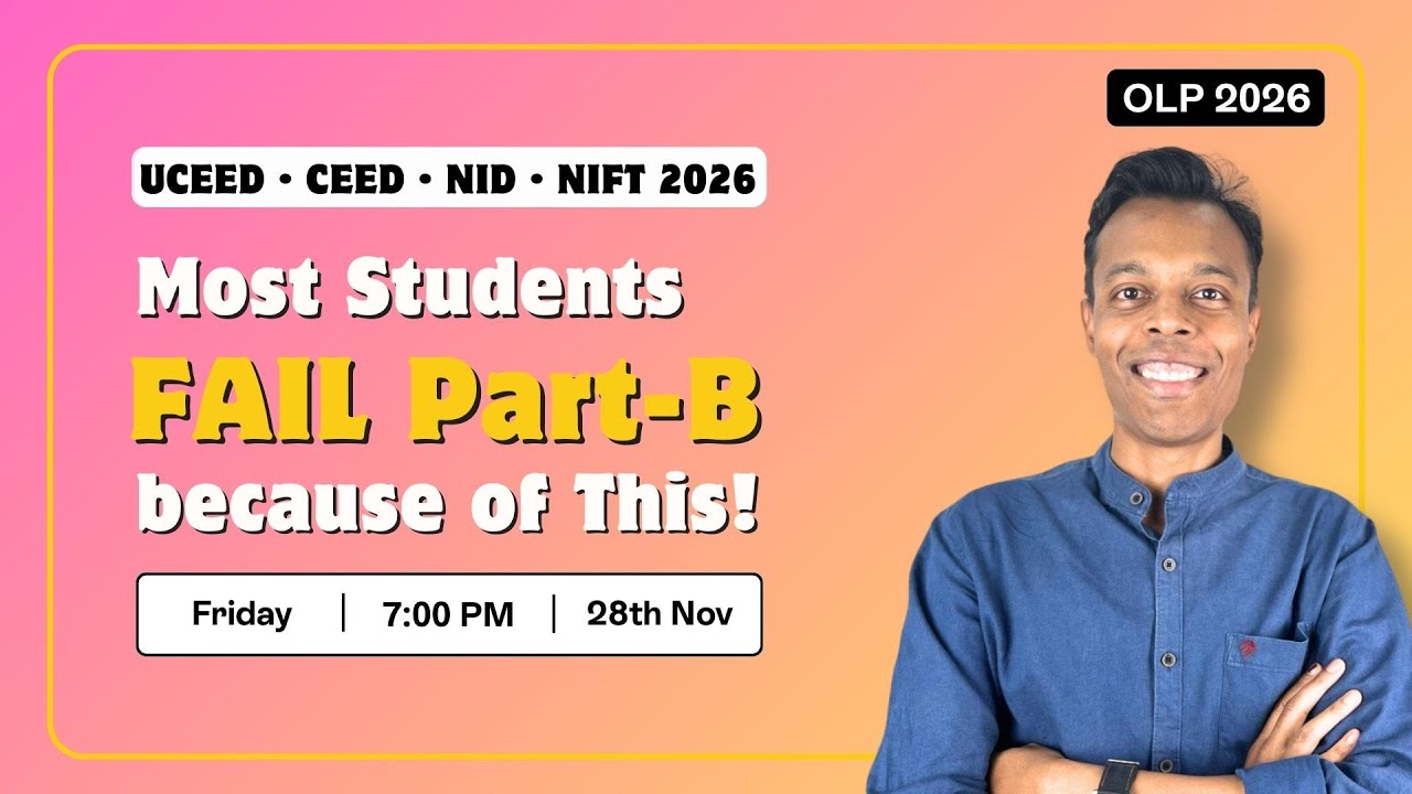 Mistakes to avoid in Part-B | NID | CEED | UCEED Design Exams - YouTube