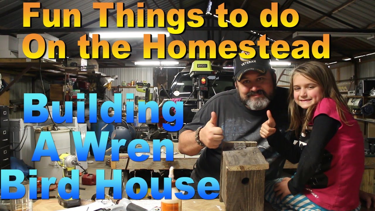 Fun Things To Do On The Homestead: Building a Wren Bird House - YouTube