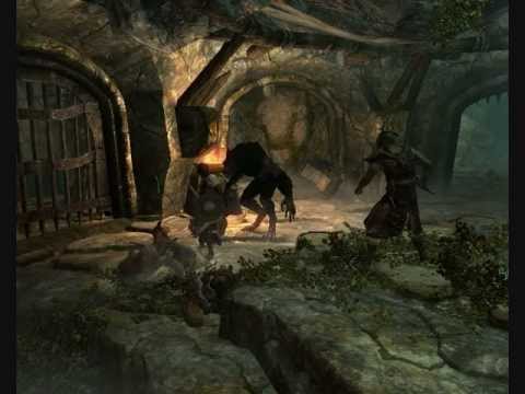 Skyrim - 'Proving Honor quest' Farkas changes into werewolf - shown ...