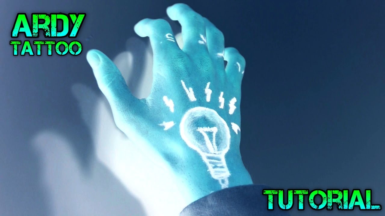 Non Permanent Tattoo Tutorial - ARDY Hand Tattoo Tutorial Ardymon Dat ...