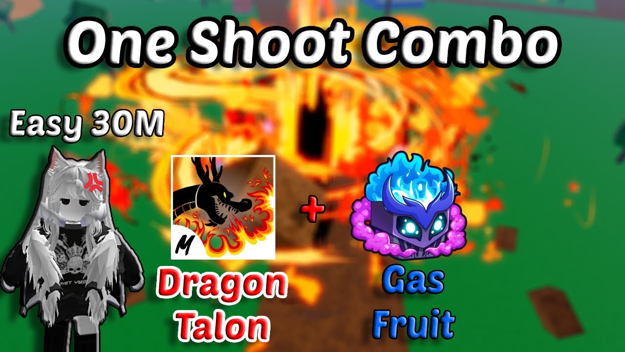 This Dragon Talon So Powerfull With Gas Combo + CDK | Blox Fruits ...