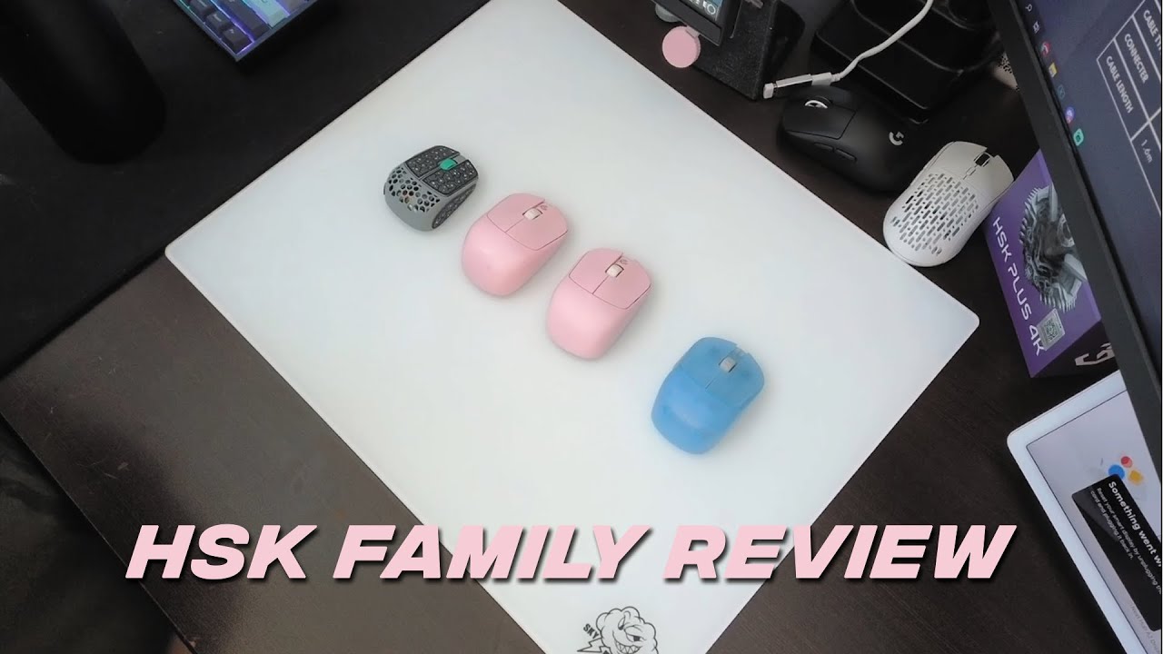 HSK +, HSK Pro, HSK+ 4k Mouse Review. | These mice are the bomb - YouTube