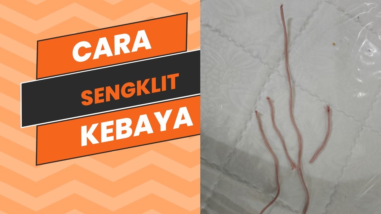 Cara jahit sengklit - YouTube