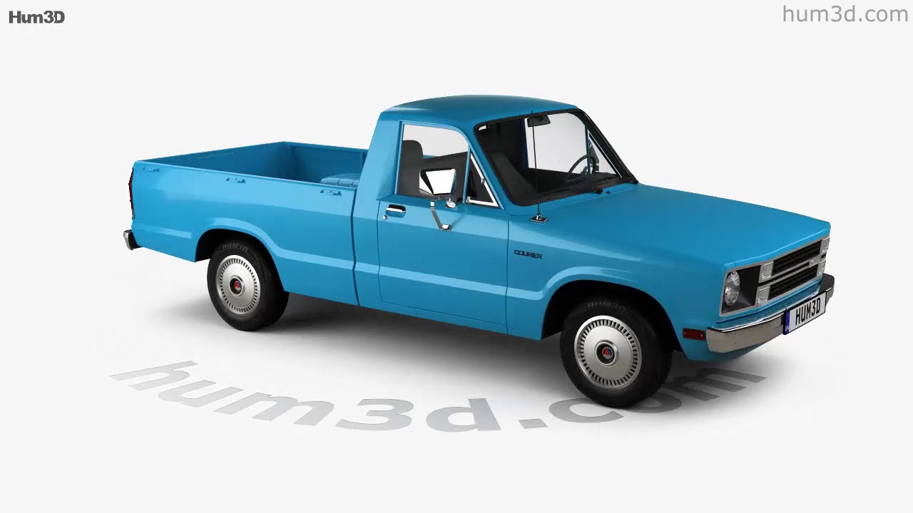Ford Courier 1977 3D model by 3DModels.org - YouTube