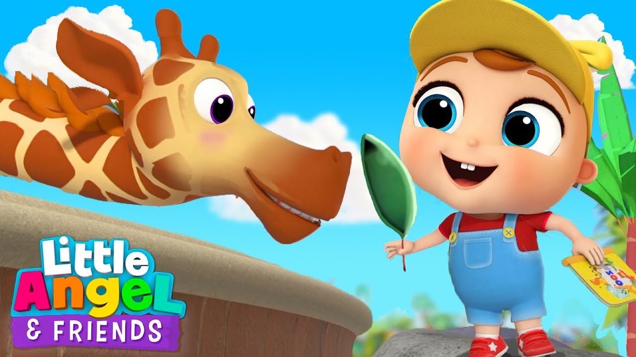 Animals At The Zoo | Little Angel And Friends Kid Songs - YouTube