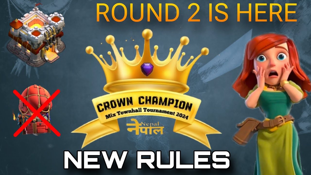 CROWN CHAMPIONSHIP 👑 ROUND 2 BEGINS - New Rules #coc #tournament - YouTube
