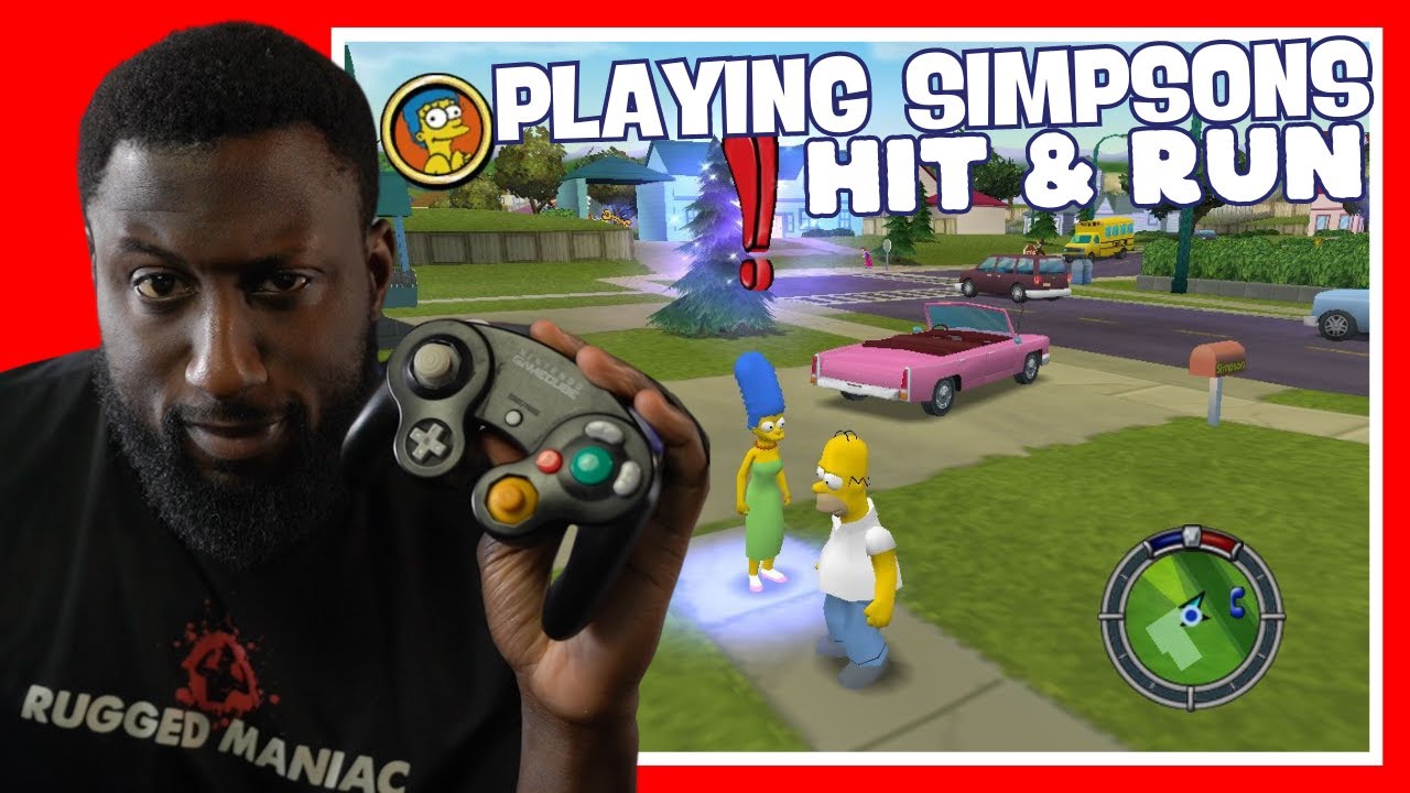 Chiseled Adonis Plays Simpsons Hit & Run| Levels 1-2 Homer & Bart - YouTube
