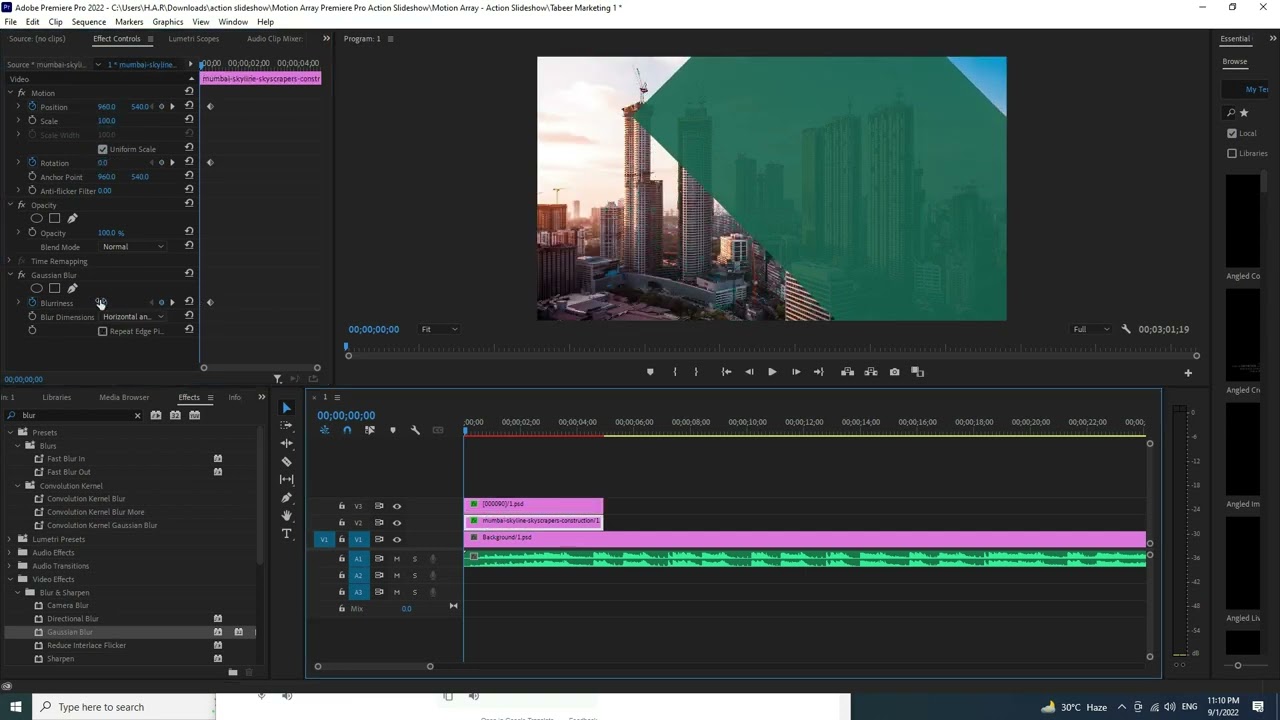 How to Create Real Estate Marketing Promotion Video in Adobe Premiere ...