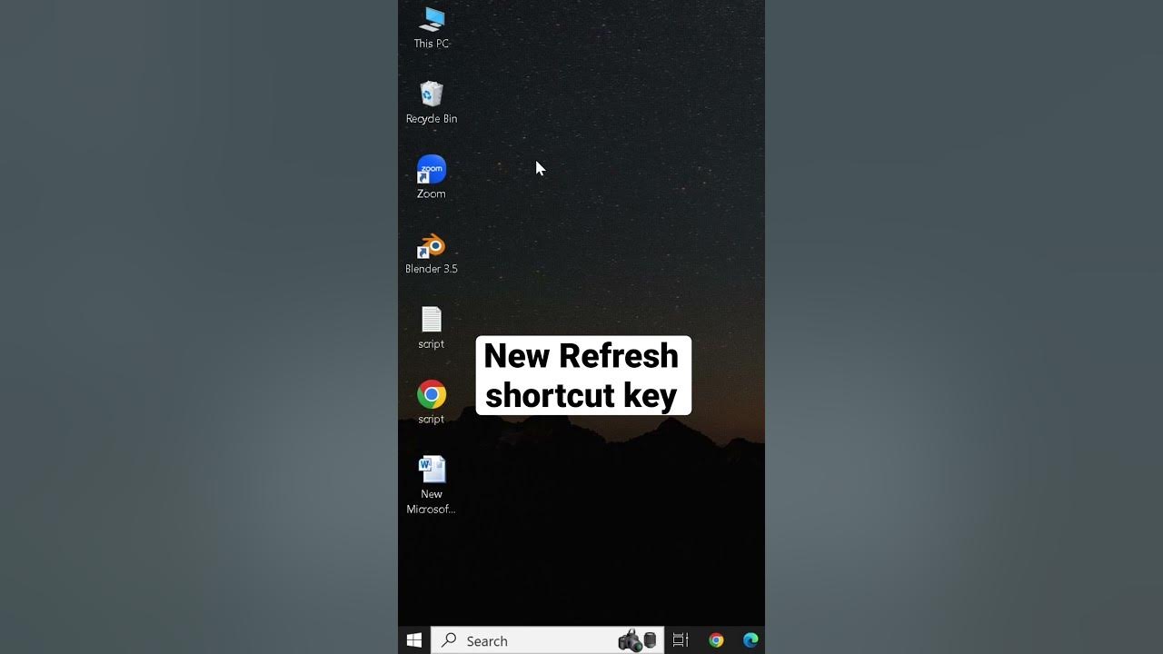 New Desktop refresh shortcuts #shortvideo #vlog #shortsvideo #keyboard ...