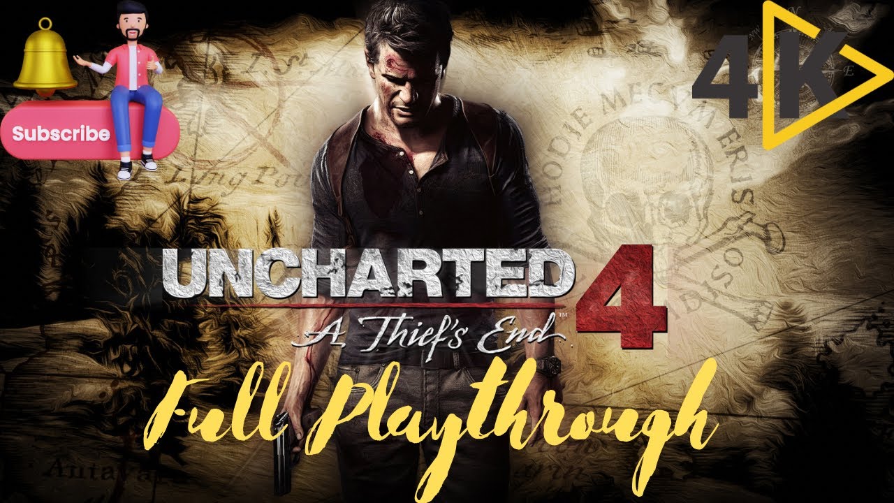 Uncharted Full Playthrough | Uncharted 4: A Thiefs End PS5 4K UHD 60 ...