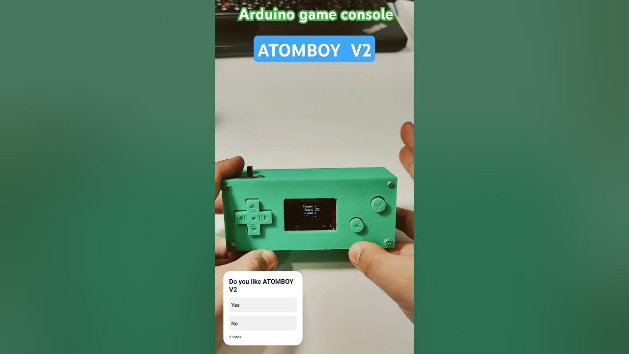 ATOMBOY V2 Arduino game console #game console #AtomicHobbies #Atomboyv2 #arduino #arduinoproject ...