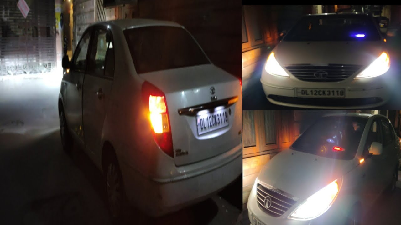 How to install bar light in Tata Manza | Modified Tata Manza | Pioneer ...