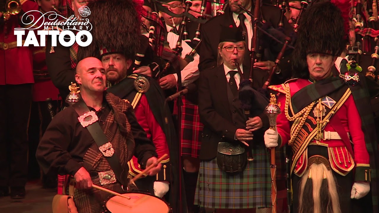 Deutschland Tattoo at Loreley Tattoo 2018 Highland Cathedral with ...