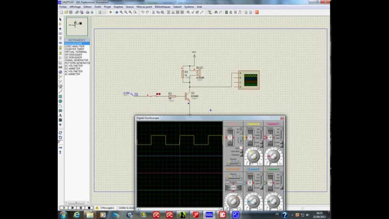 cablage d'un buzzer sans oscillateur intégré - simulation sous isis ...