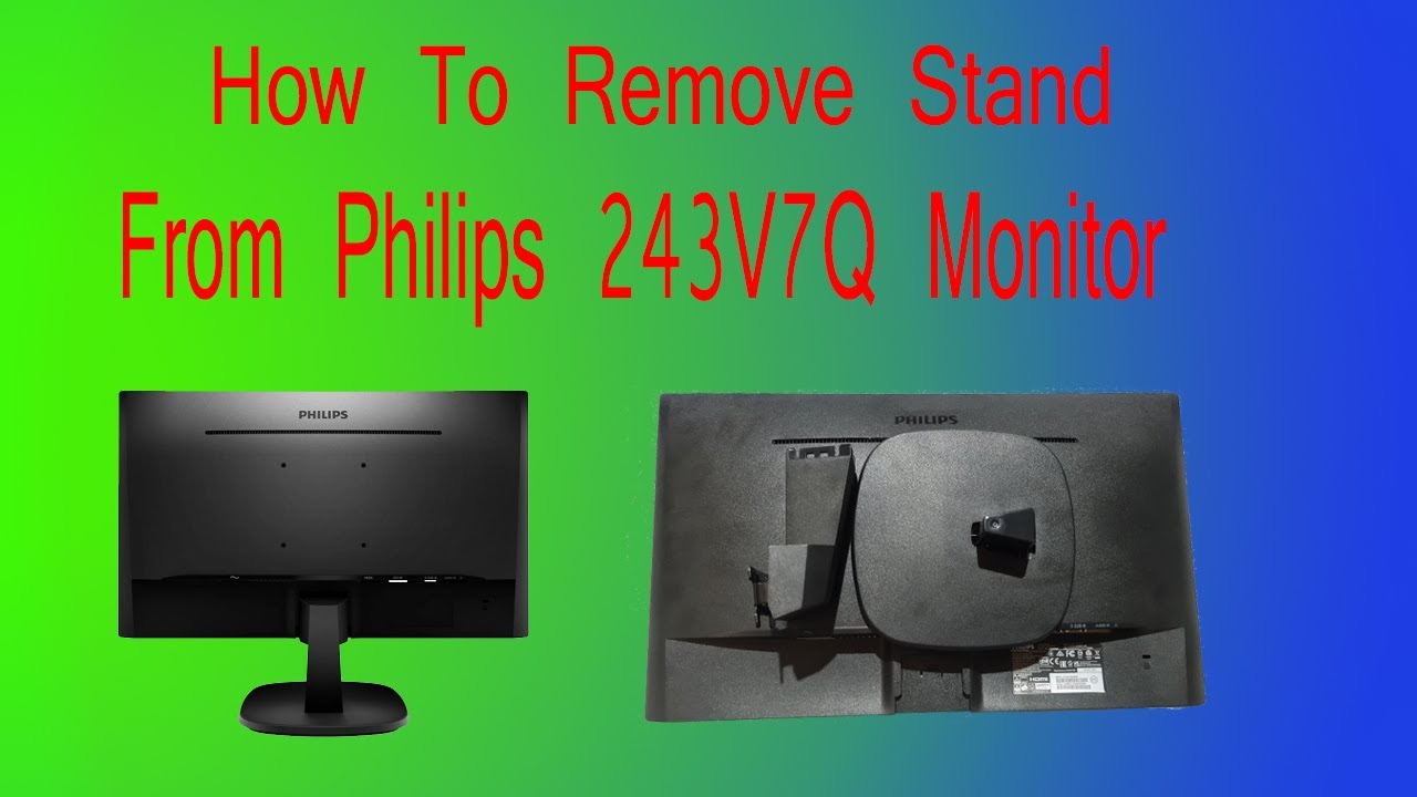 Philips Monitor Stand remove. Philips 243V7Q Stand Detaching#philips # ...