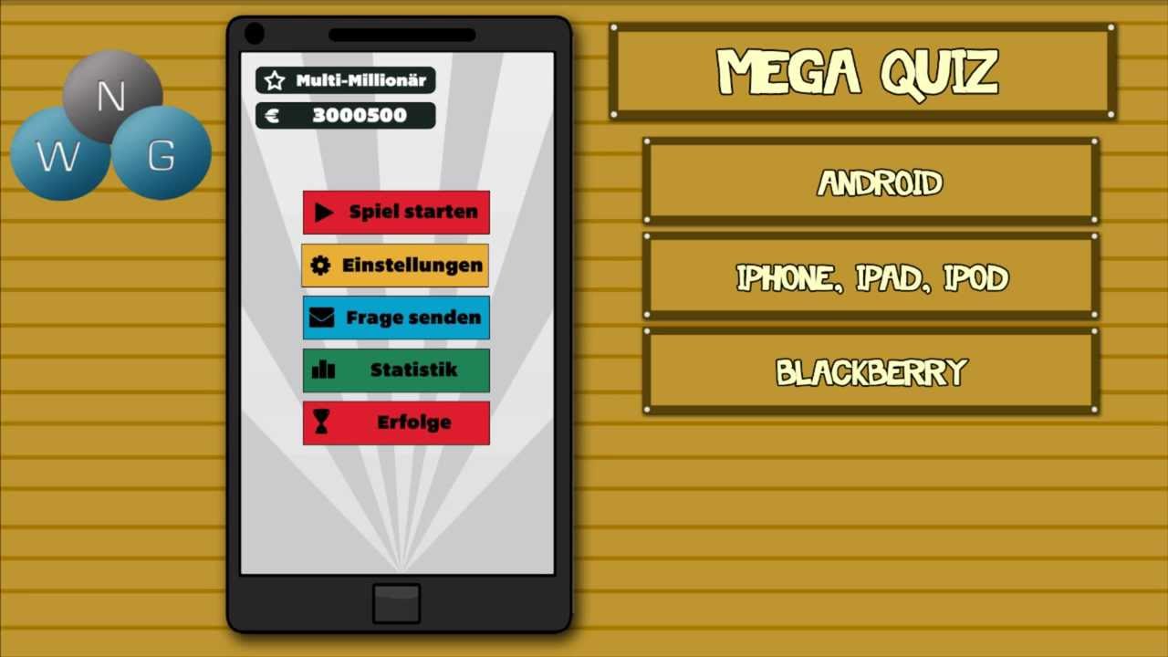 Mega Quiz - Allgemeinwissen App für Android, iPhone, iPad und ...