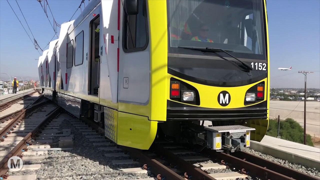 Crenshaw/LAX Line train testing (Oct. 2019) - YouTube