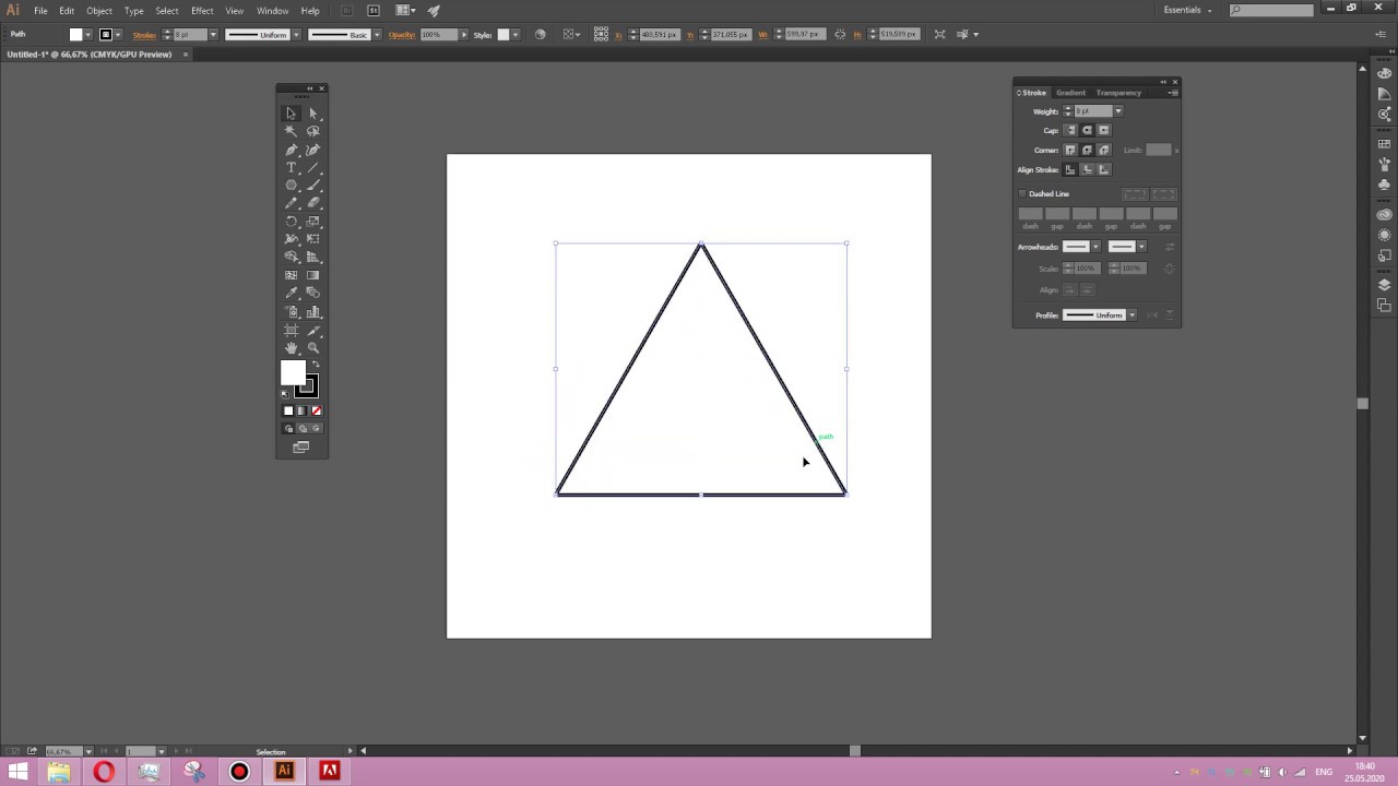 how To Make A Triangle In Adobe Illustrator YouTube how To Make A Triangle In Adobe Illustrator YouTube