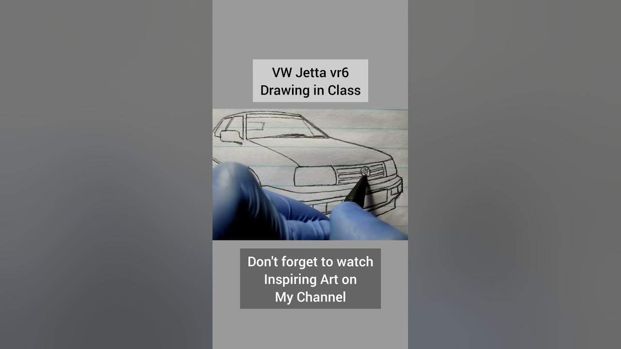 How to Draw VW Mk3 vr6 (Easy Tutorial) #youtube #art #drawing # ...