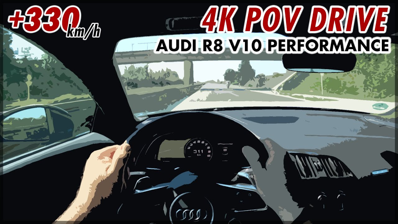 2020 Audi R8 V10 Performance (620 hp) 4K POV TEST DRIVE Onboard Top ...