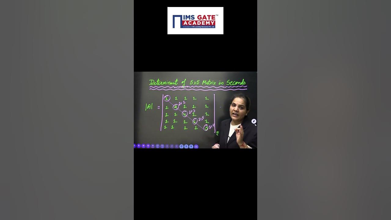 Short Trick - Determinant 5 * 5 Matrix I Linear Algebra - Engineering Mathematics by Priyanka Ma ...