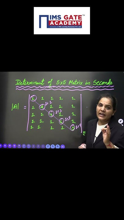 Short Trick - Determinant 5 * 5 Matrix I Linear Algebra - Engineering Mathematics by Priyanka Ma ...