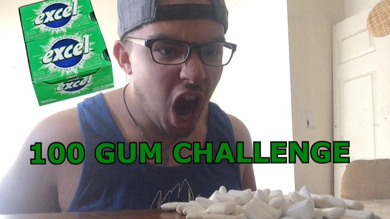 100 Gum Challenge! [NASTY] - YouTube