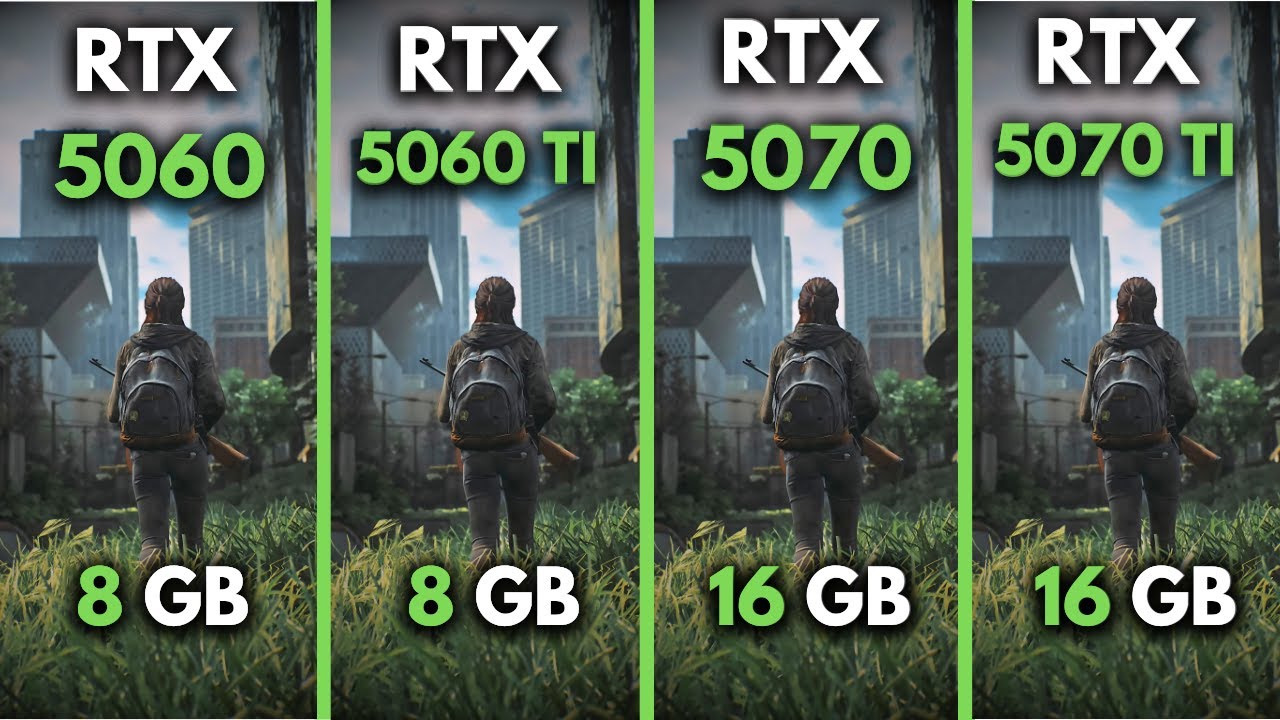 RTX 5060 vs RTX 5060 Ti vs RTX 5070 vs RTX 5070 Ti | Ryzen 7 9800X3D ...