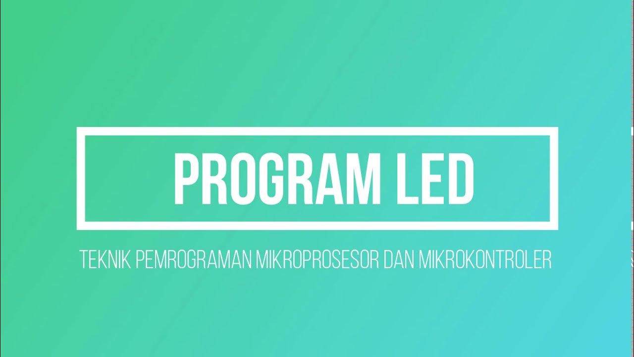Pemrograman LED menggunakan Arduino UNO - YouTube