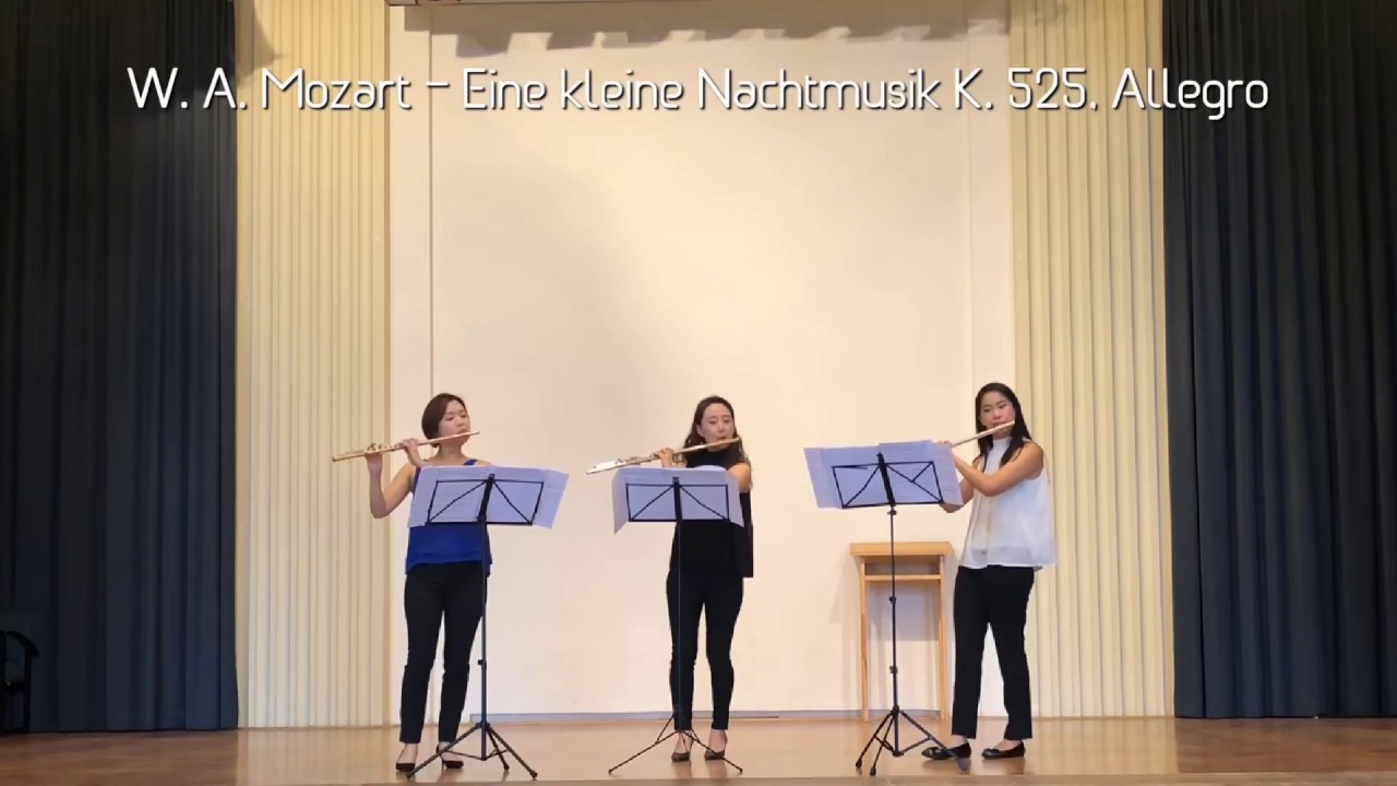 W. A. Mozart - Eine kleine Nachtmusik K. 525, Allegro (Flute East Trio ...