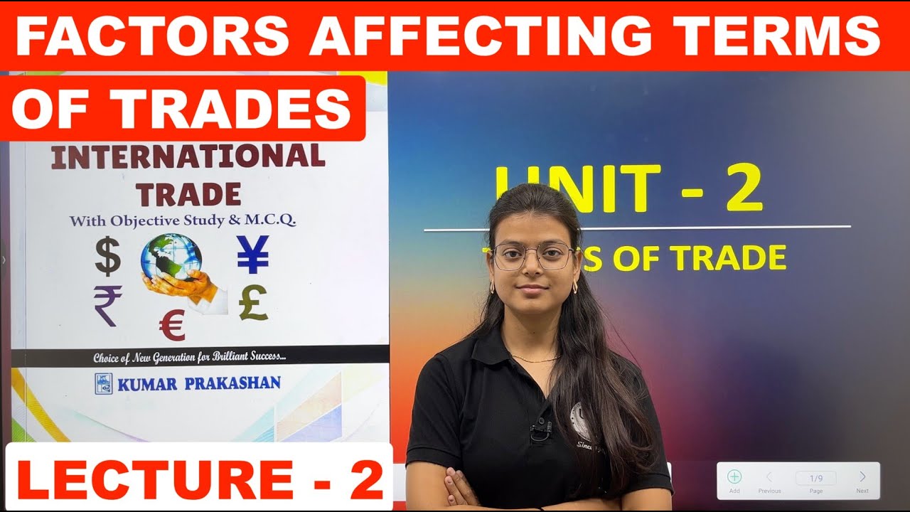 Factor Affecting Terms of Trade | Economics | Bcom Sem 4 | Lecture - 2 ...