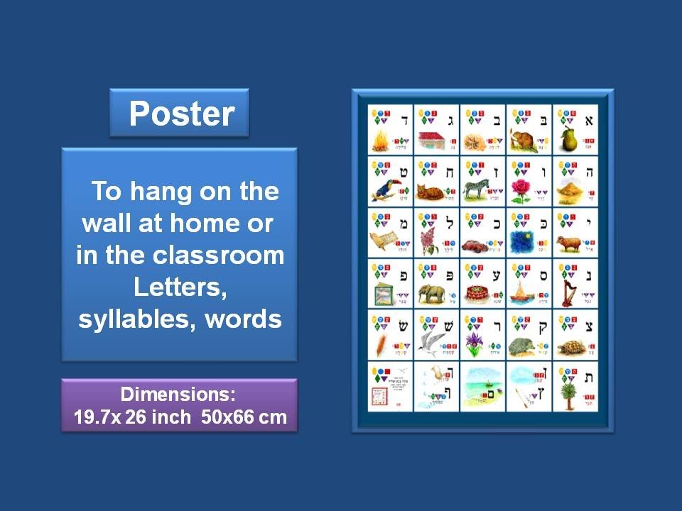 Learning HEBREW Alphabet Aleph Bet POSTER Learn Israel - YouTube