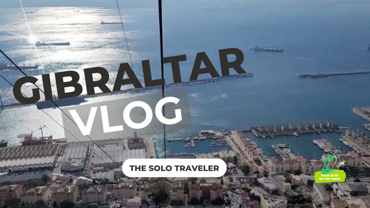Daytrip to Gibraltar. Driving from Malaga by Car, Airplane landing ...