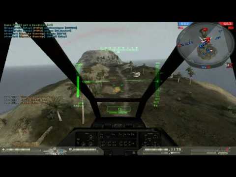 Battlefield 2 helicopter attack - YouTube