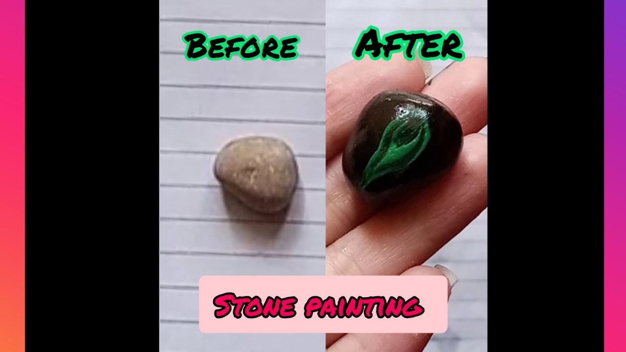 stone painting| painting on a stone| how to paint on a stone # ...